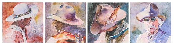 Linda Loeschen | Hat Portrait Series | MutualArt