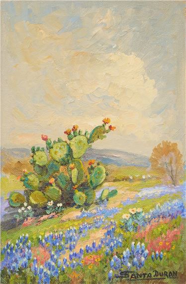 Santa Duran | Prickly Pear and Wildflowers | MutualArt