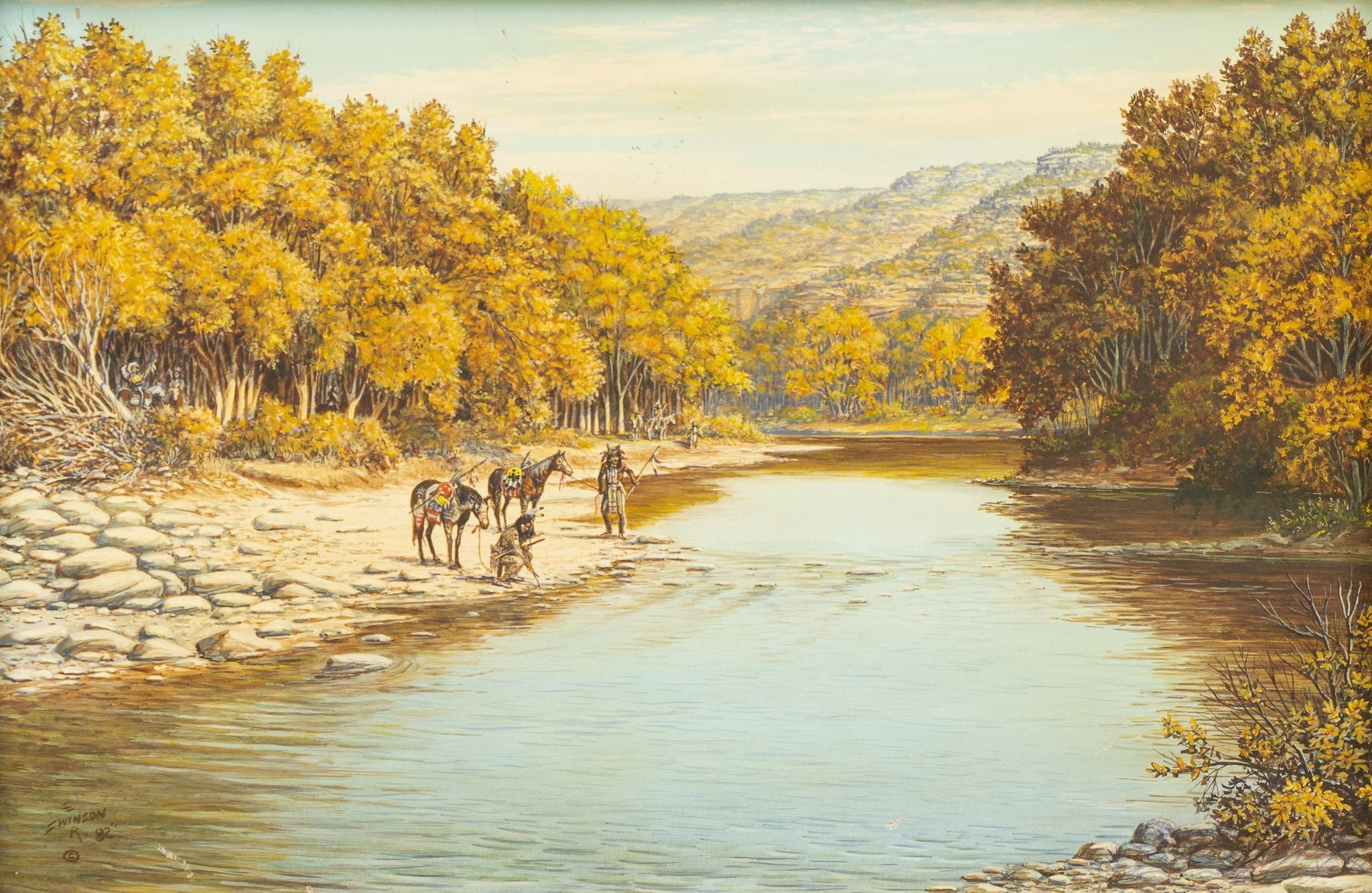 Eugene R. Swinson | River Crossing (1982) | MutualArt