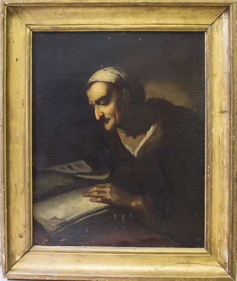 Pietro Bellotti | Old philosopher bent over a book (17th Century ...