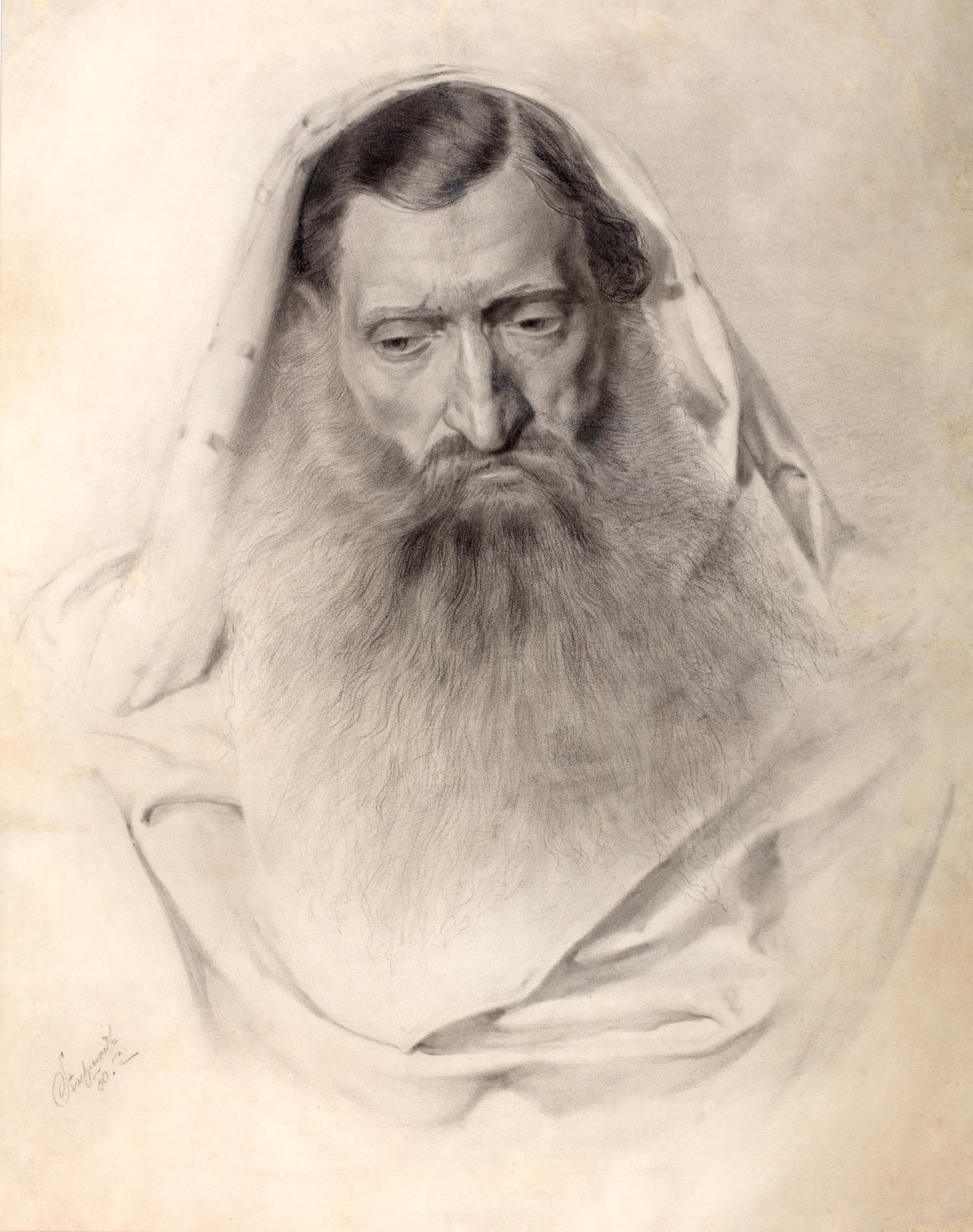 Piotr Stachiewicz | Portret Żyda (1880) | MutualArt