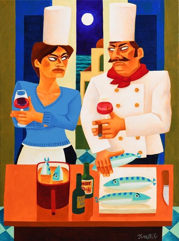 Graham Knuttel | Fish Supper | MutualArt