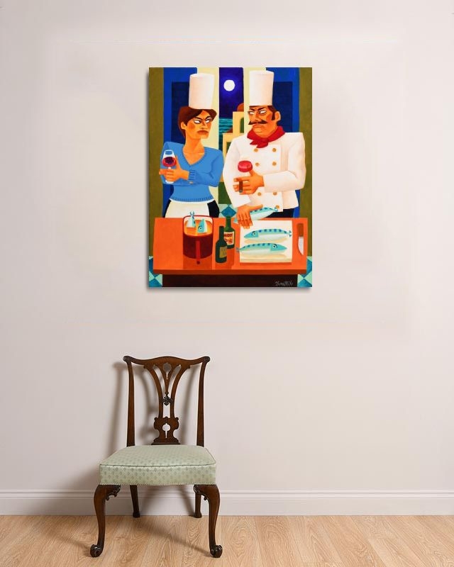 Graham Knuttel | Fish Supper | MutualArt