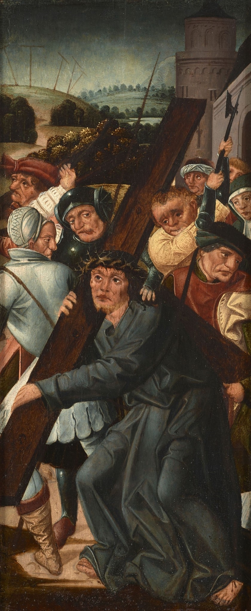 Antwerp School, 16th Century | Ecce Homo et Le Portement de croix (Circa 1520) | MutualArt
