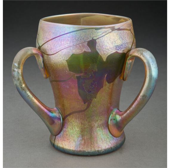 Tiffany Studios | Fig Leaf and Vine Loving Cup | MutualArt