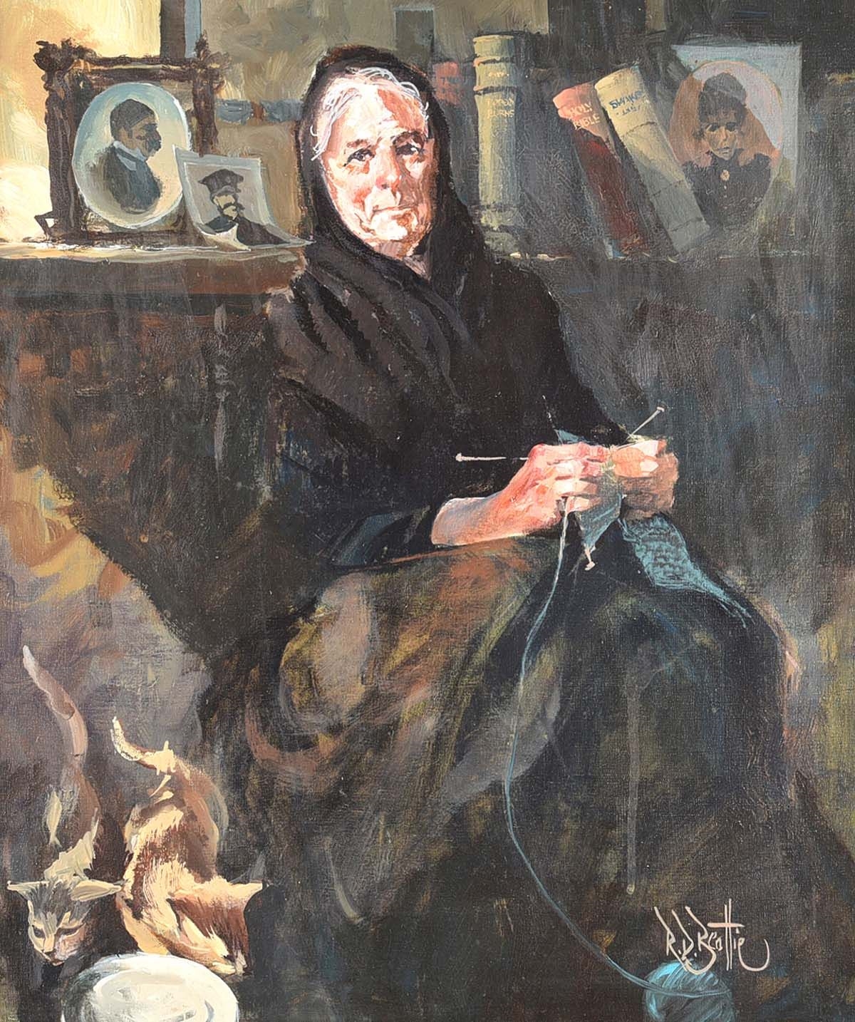 Robert D. Beattie | KNITTING FOR THE GRAND CHILDREN | MutualArt