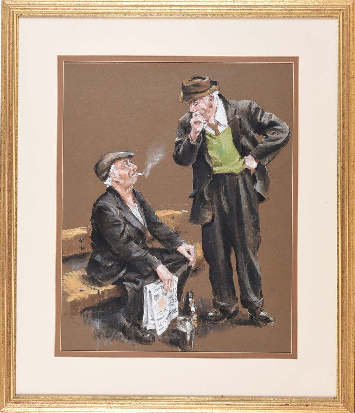 Michael Mcdade | A CHAT ON THE PARK BENCH | MutualArt