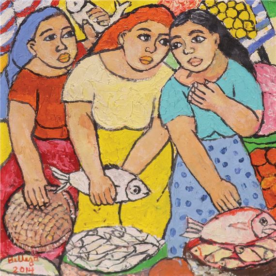 Norma Belleza | Fish Vendors (2014) | MutualArt