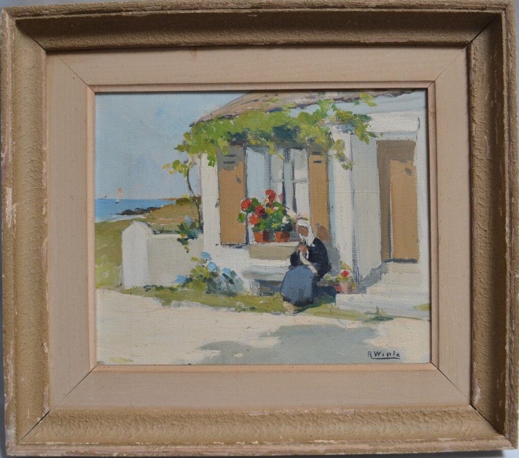 Raymond Wintz | ILE D'YEU, THE GERANIUM FLOWER WINDOW | MutualArt