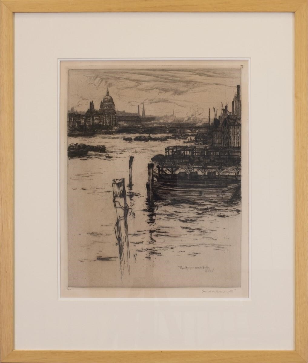 Frank Milton Armington | Thames River from Waterloo Bridge, London ...
