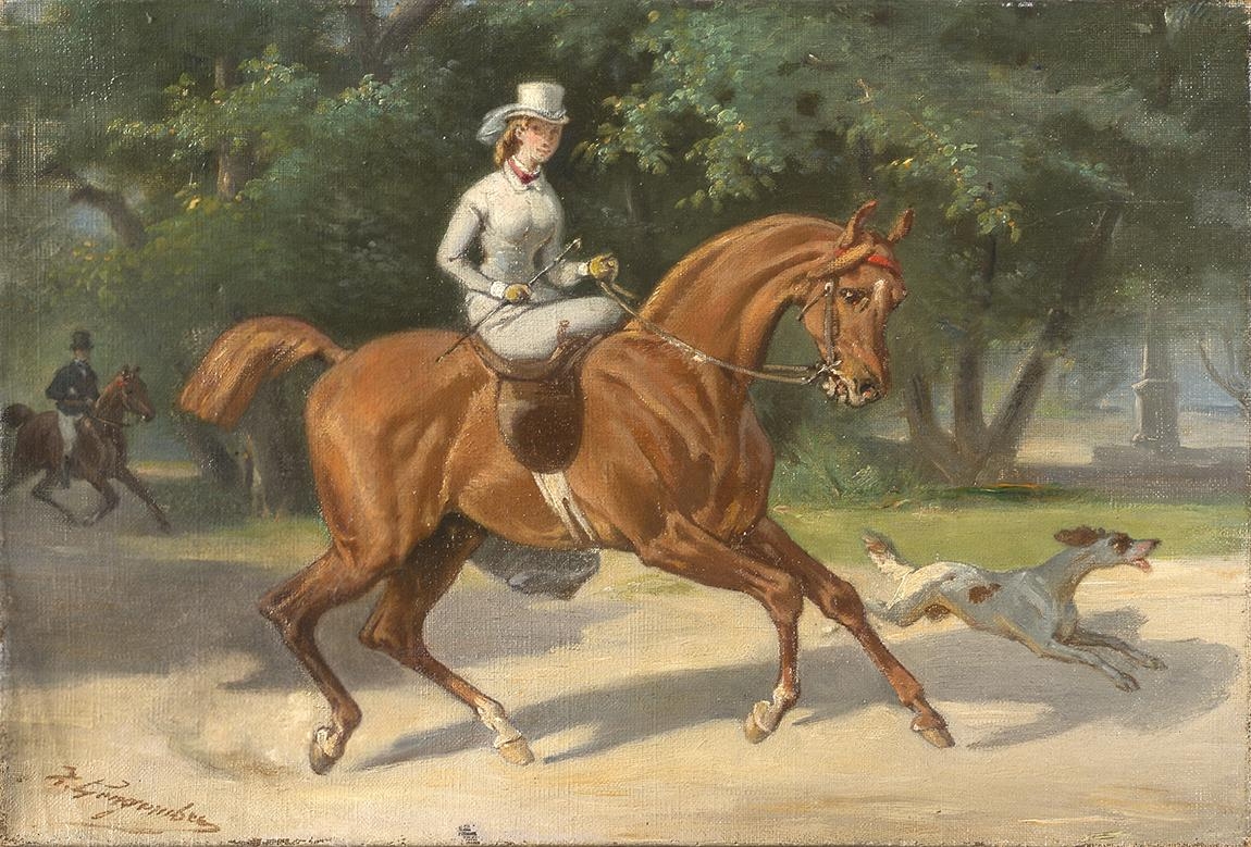 Joseph Zephyris Gengembre | Amazone et son chien | MutualArt