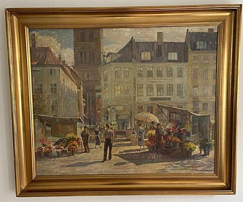 Robert Panitzsch | Canal View from Copenhagen with ships | MutualArt