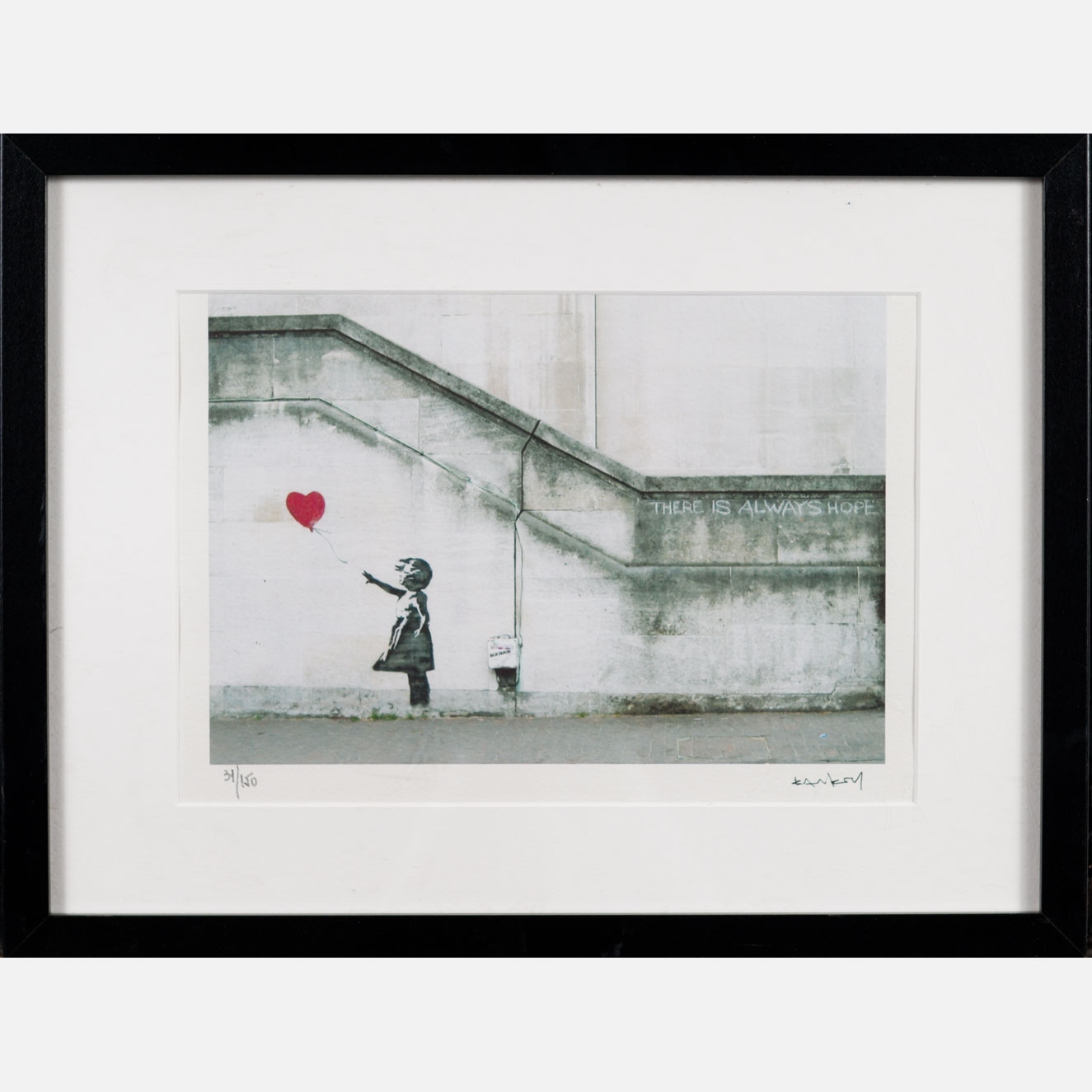 Banksy | Girl with red balloon (2014) | MutualArt