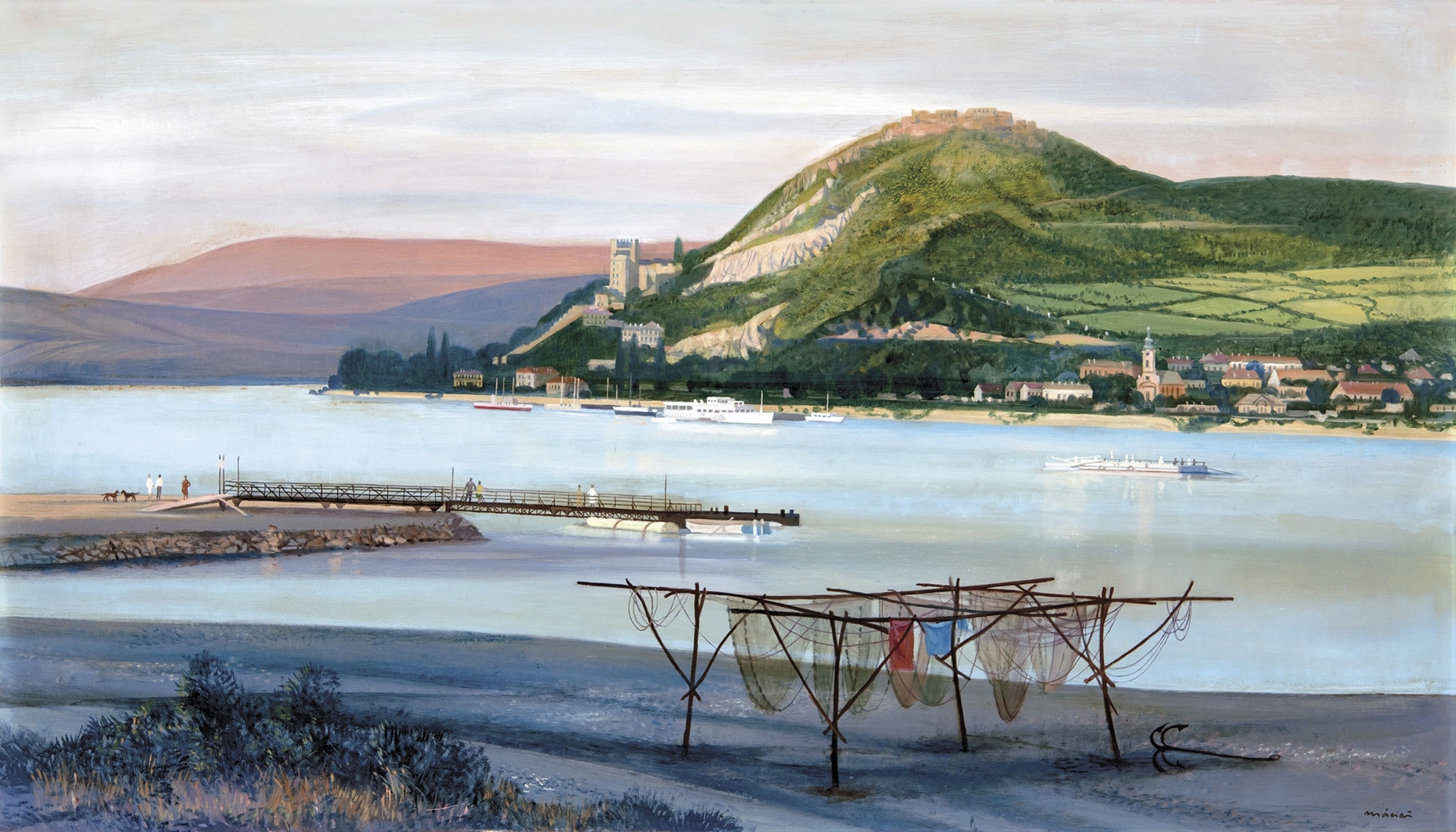 István Mácsai | Danube Bend with the Castle of Visegrád | MutualArt