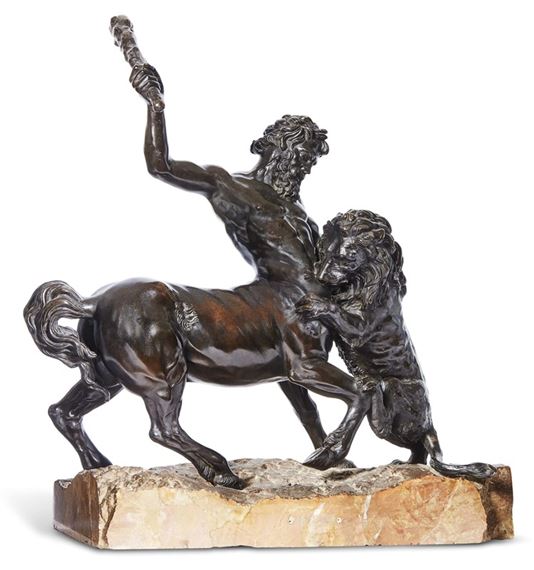 French School, 18th Century | Centaur fighting with a lion | MutualArt