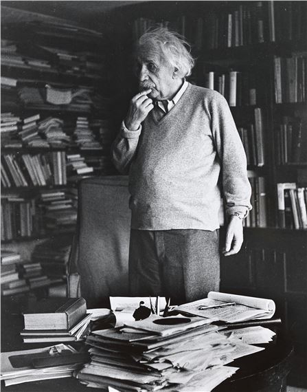 Ernst Haas | Albert Einstein in his office at the Institute for ...