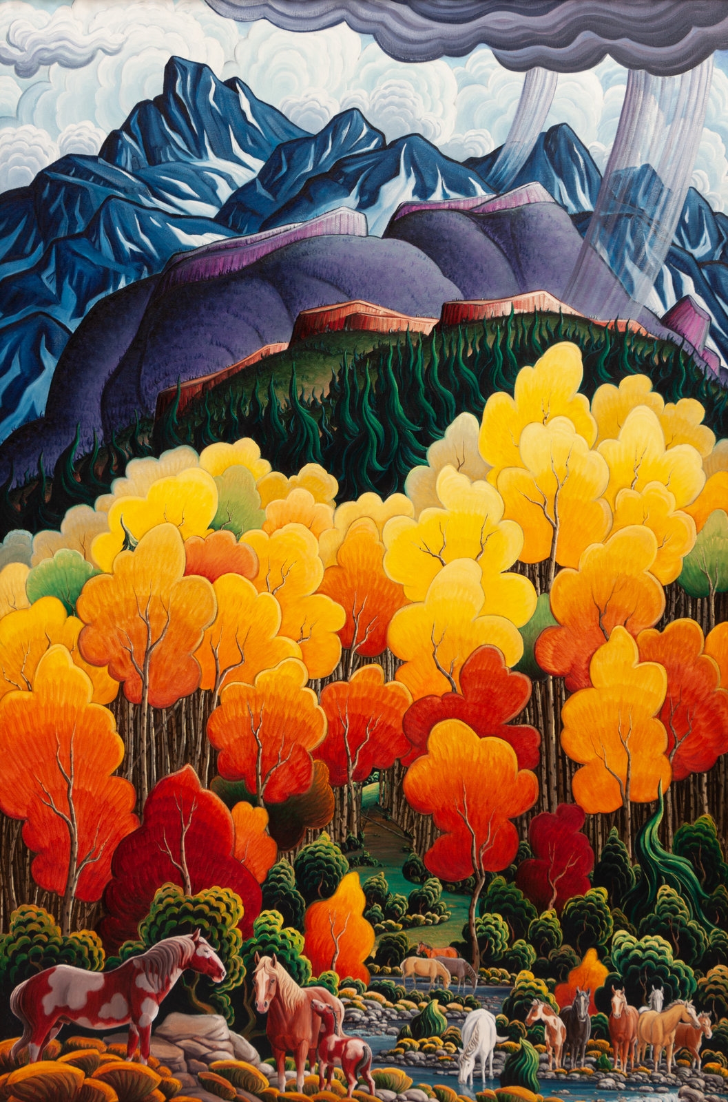 Kim Wiggins | Wild Horses in the High Country (2012) | MutualArt