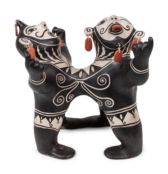 Virgil Ortiz | Conjoined Pottery Figures (1995) | MutualArt