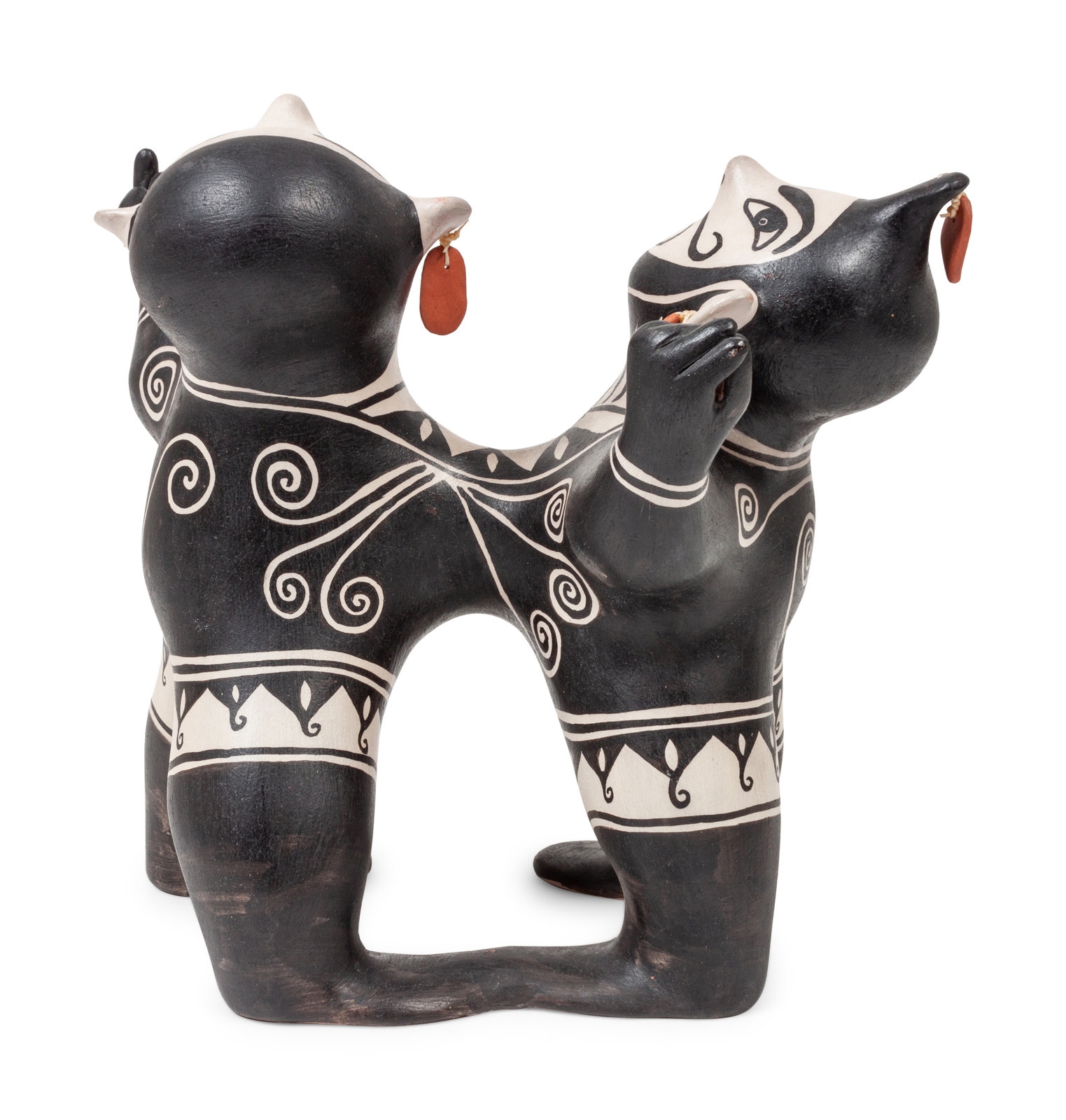 Virgil Ortiz | Conjoined Pottery Figures (1995) | MutualArt