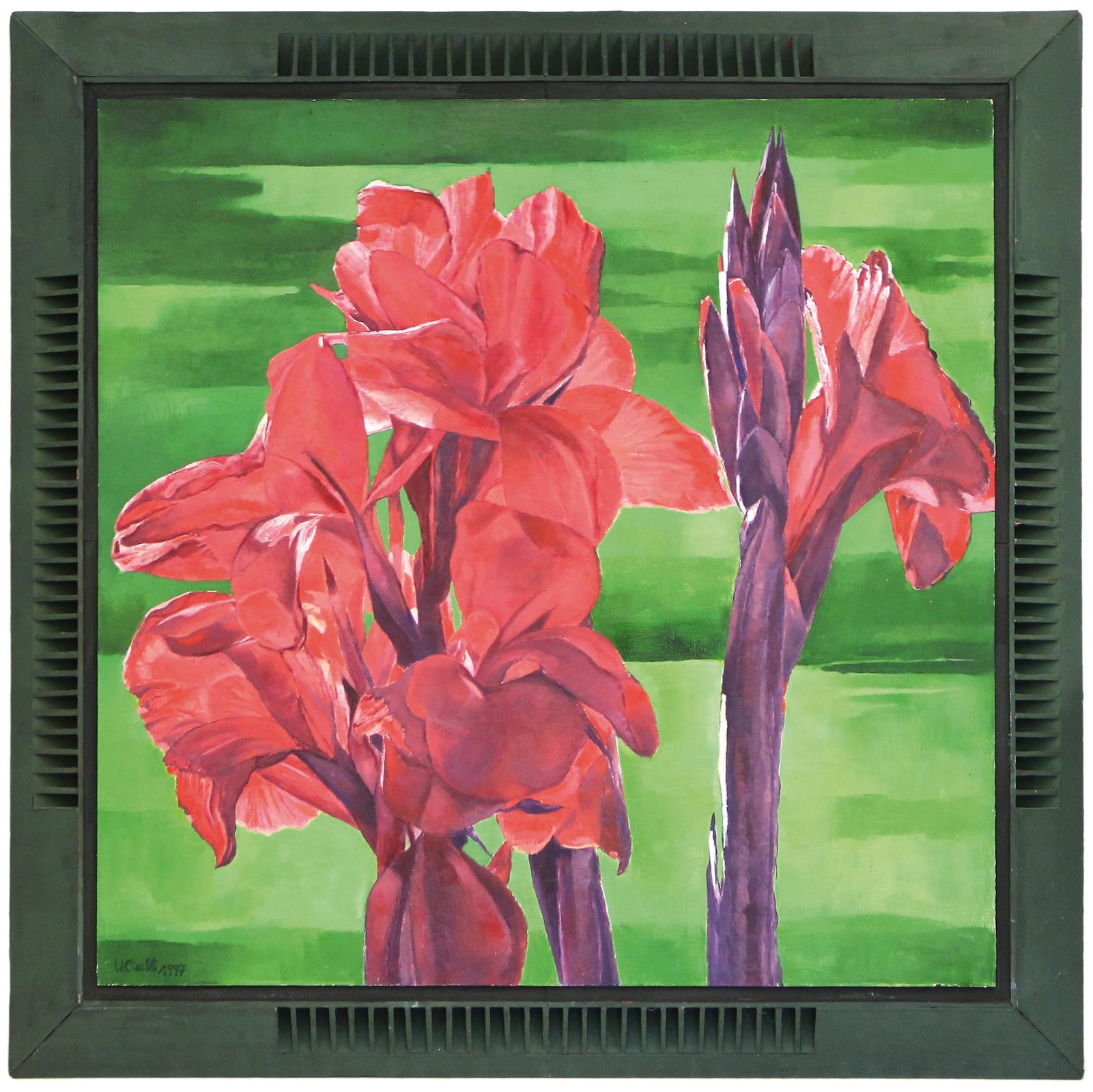 Werner Recht | Rote Blüten (1997) | MutualArt