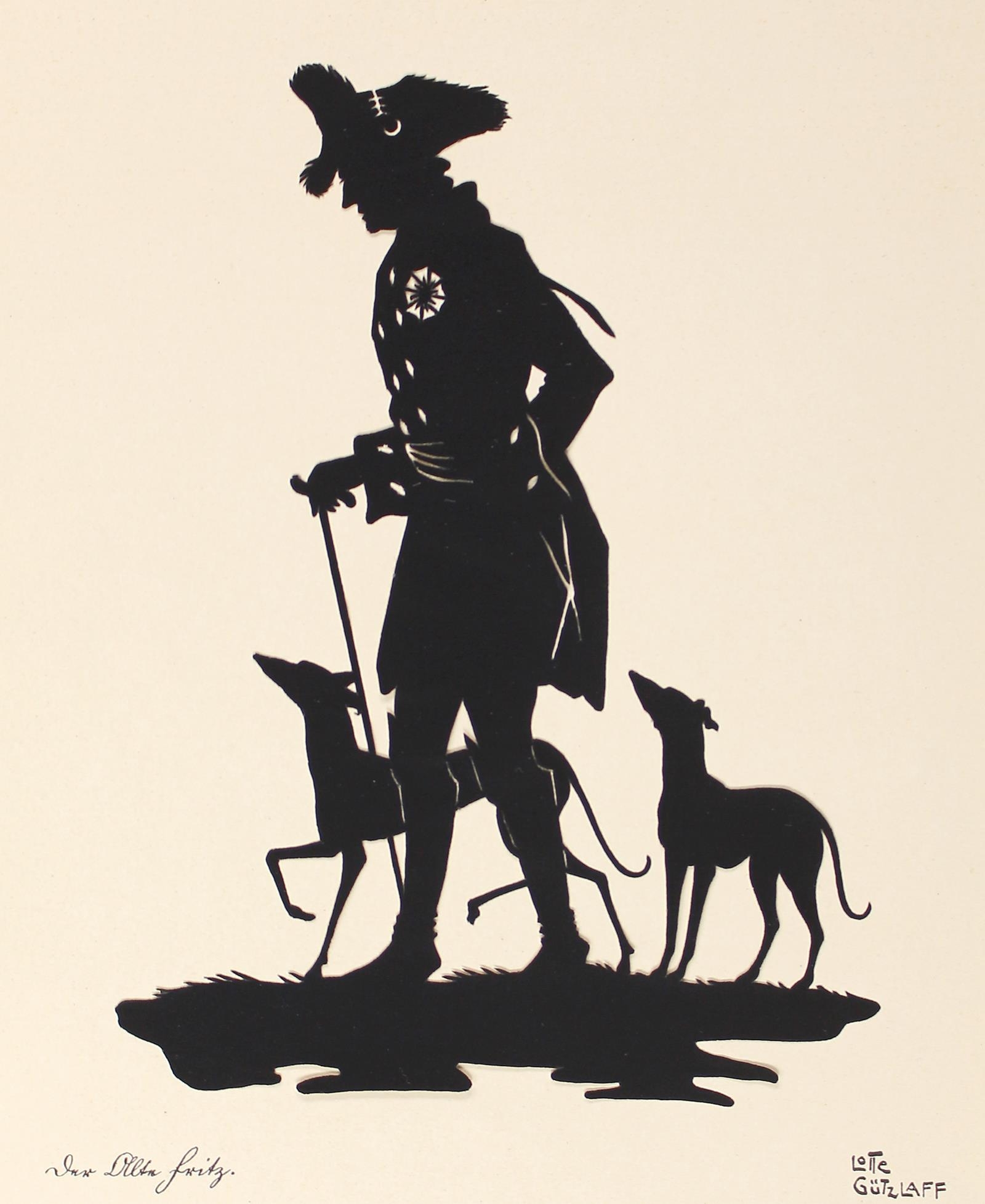 Lotte Gützlaff | Friedrich II. vonm Preußen mit zwei Windspielen (1927 ...