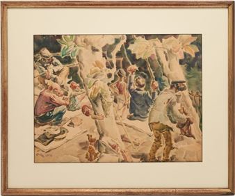 Walt Louderback | Third Avenue, Lower East Side (1922) | MutualArt