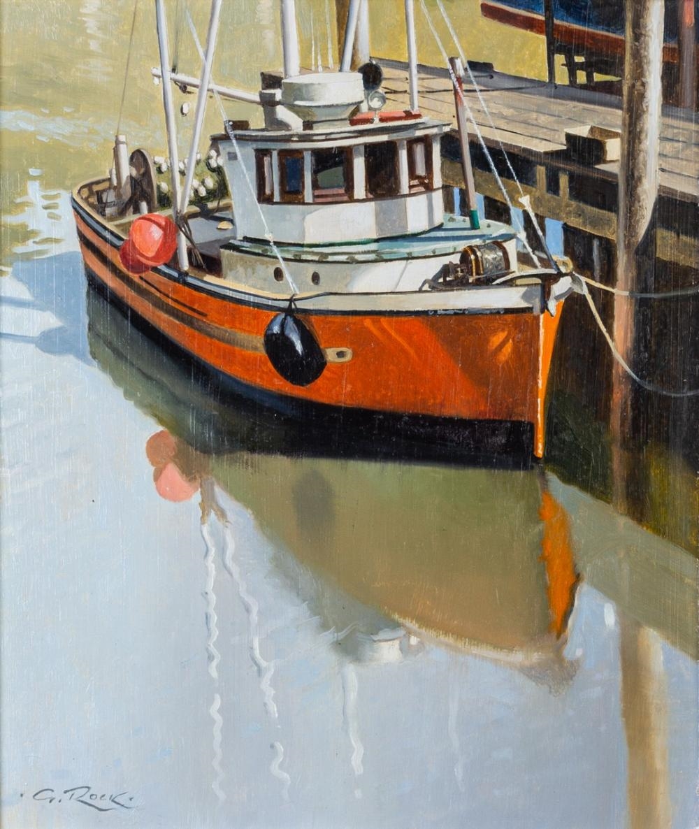 Geoffrey Allan Rock | the orange boat (1995) | MutualArt