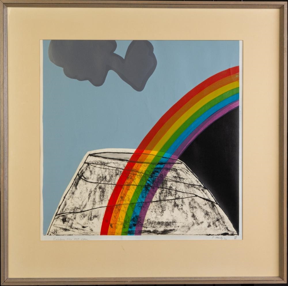 Pat Hanly | rainbow over mt. eden | MutualArt