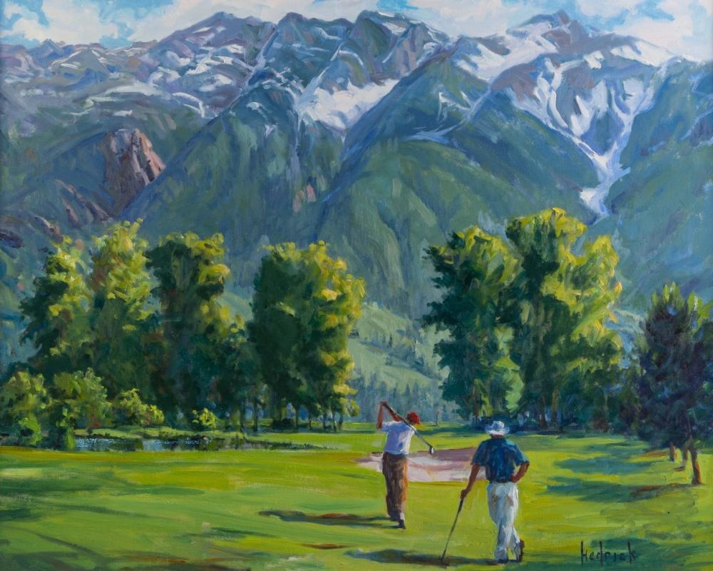 Ron Hedrick | golfers at pemberton | MutualArt