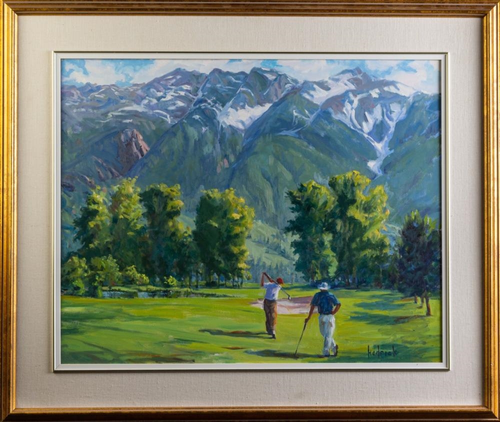 Ron Hedrick | golfers at pemberton | MutualArt