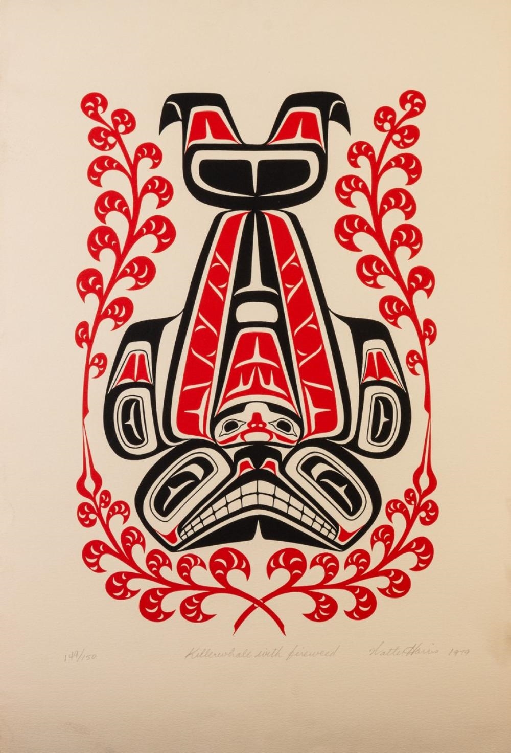 Walter Harris | Killerwhale with Fireweed (1979) | MutualArt