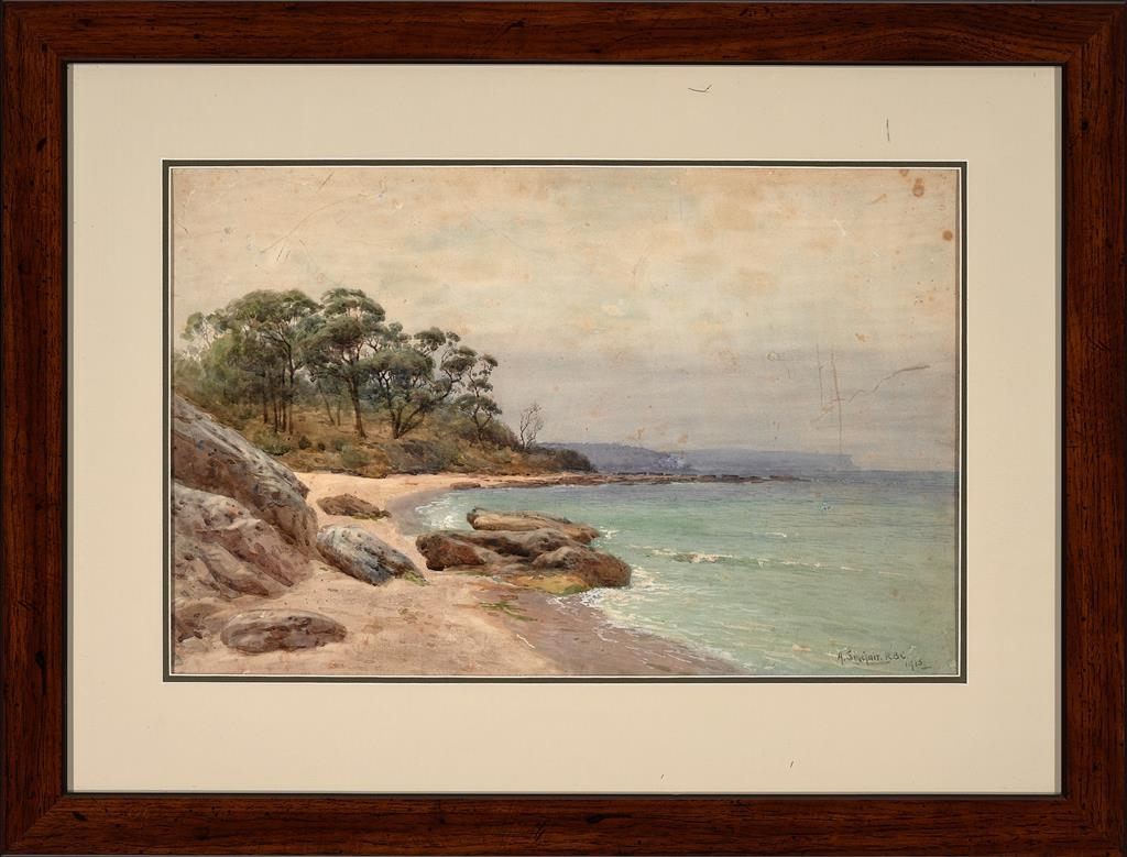 Alfred Sinclair Wadham | Coastal Scene (1913) | MutualArt