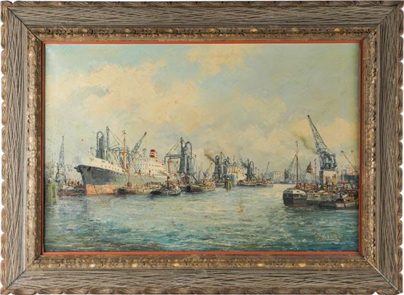 P. Jr. | PAUL VAN SCHAIK JR.: HARBOR SCENE | MutualArt