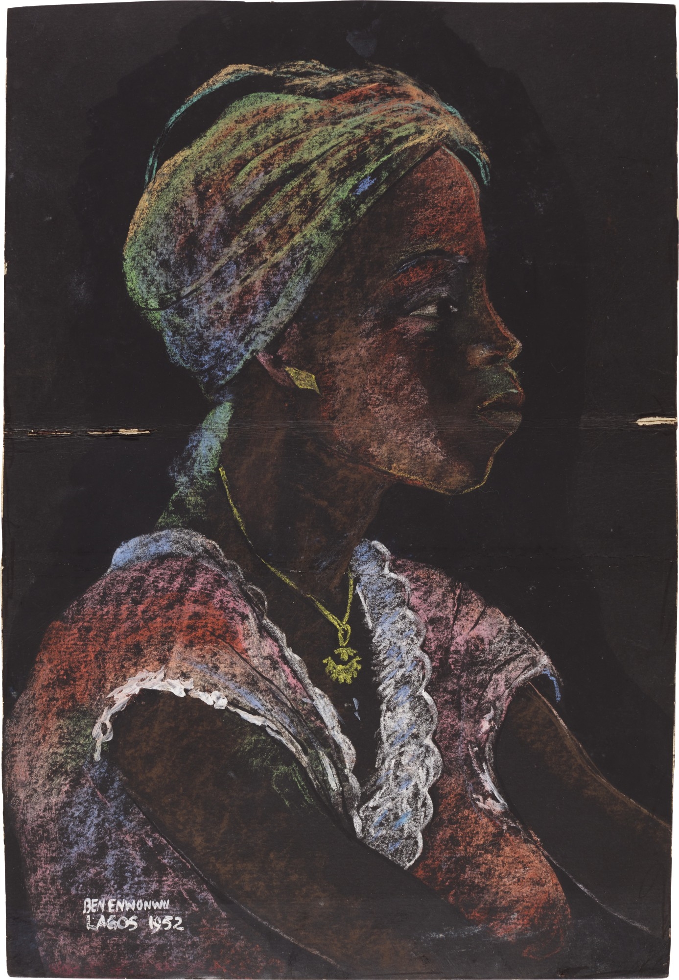 Ben Enwonwu | Portrait of a Woman (1952) | MutualArt