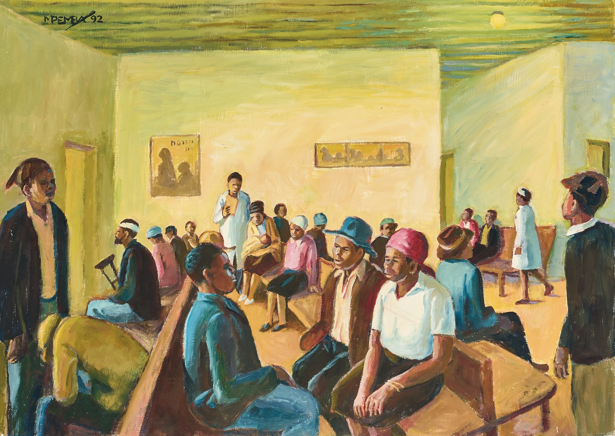 George Pemba | The Waiting Room (1992) | MutualArt