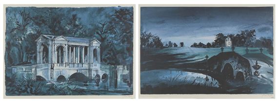 John Piper | John Piper's Stowe: The Palladian Bridge (1983) | MutualArt