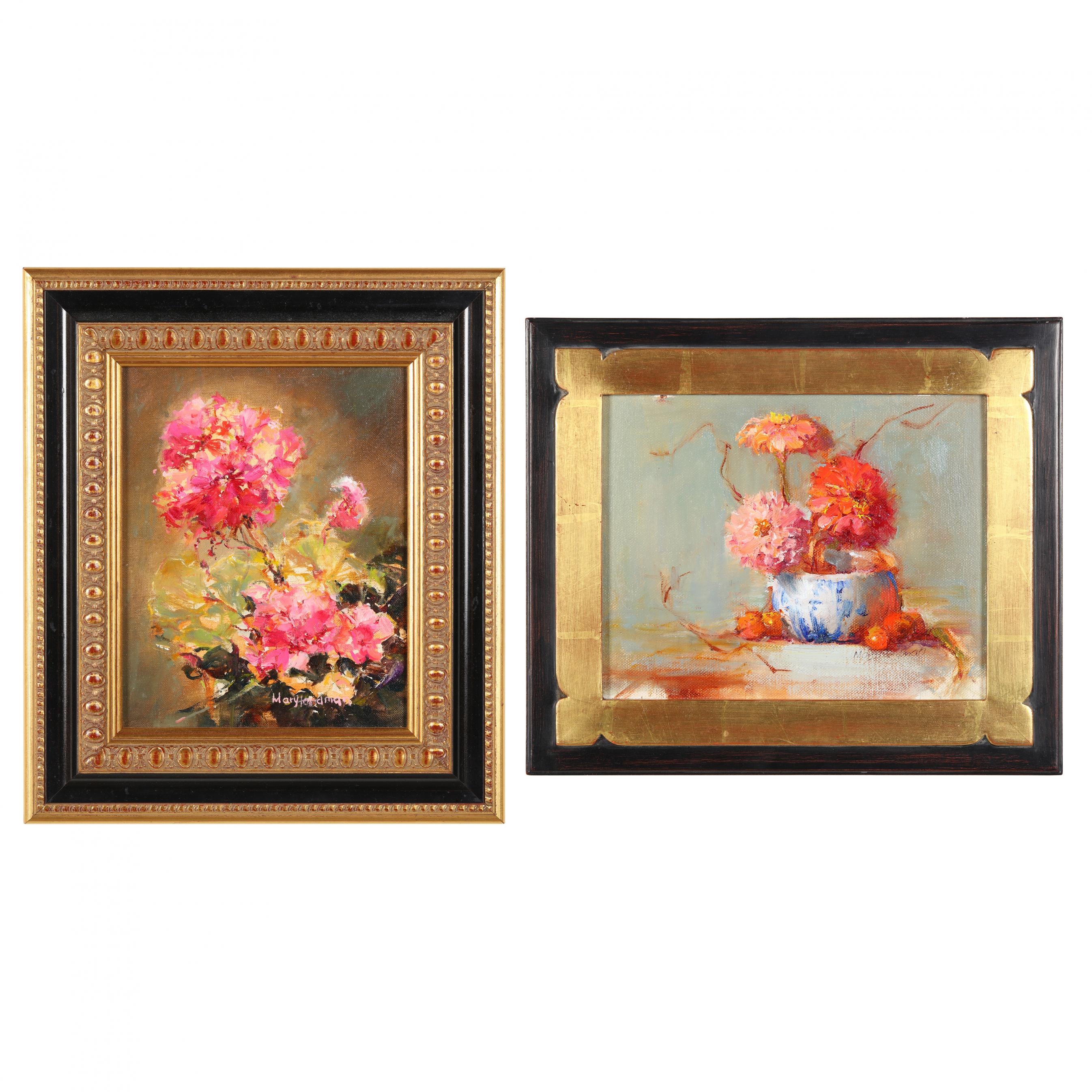 Mary Hardman | Two Floral Still Lifes | MutualArt