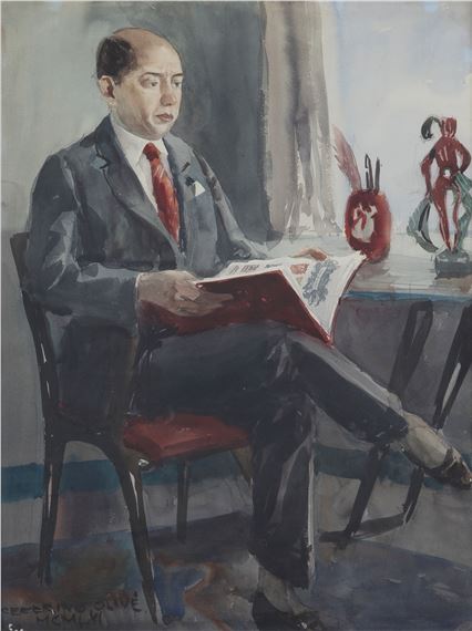 Ceferino Olivé | Retrato masculino (1961) | MutualArt