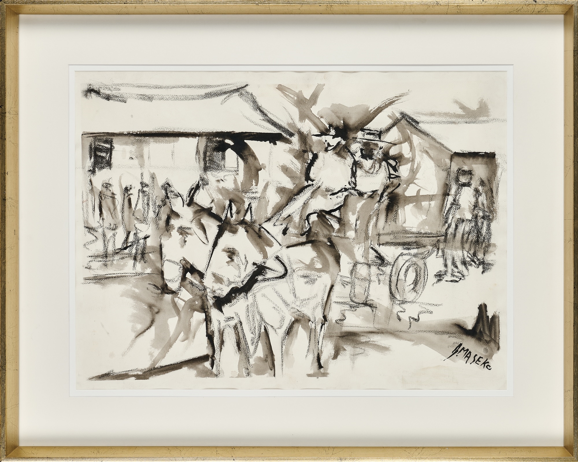 Joe Maseko | Donkey cart II | MutualArt