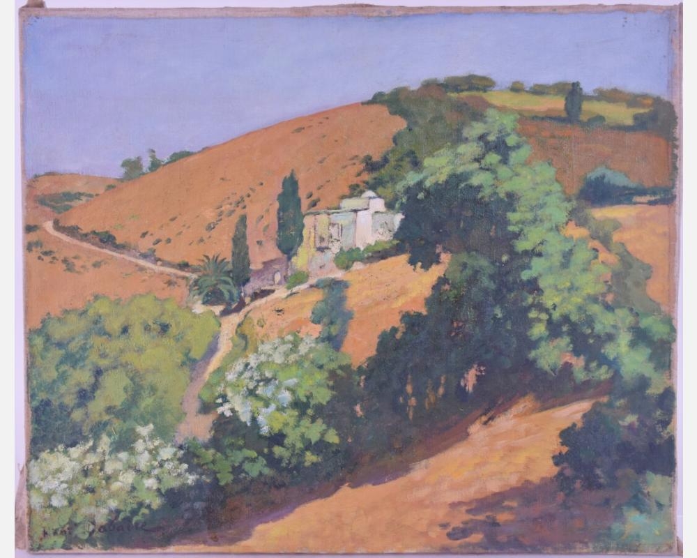 Henri Dabadie | Paysage vallonné à Tunis (1948) | MutualArt