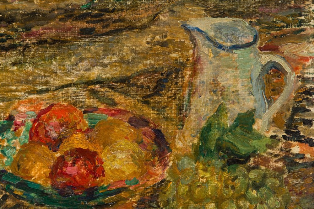 Pinchus Krémègne | Still life with a jug and fruits | MutualArt