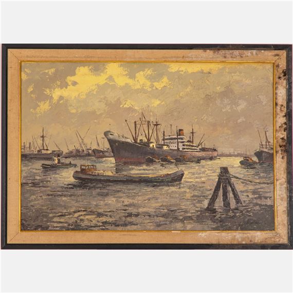 J. H. Stermer | Harbor Scene | MutualArt