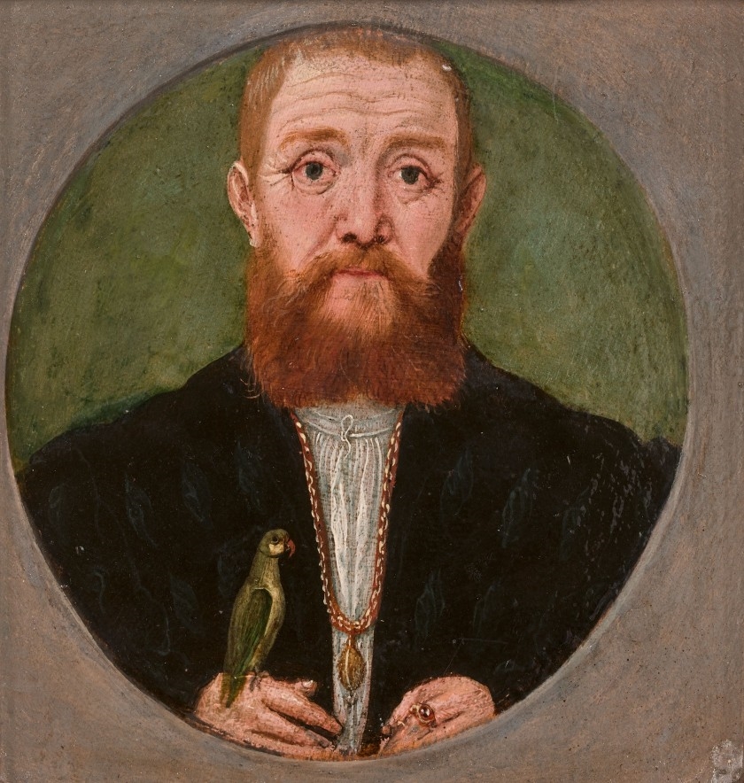 Ludger tom Ring the Younger | Portrait d'homme au perroquet | MutualArt