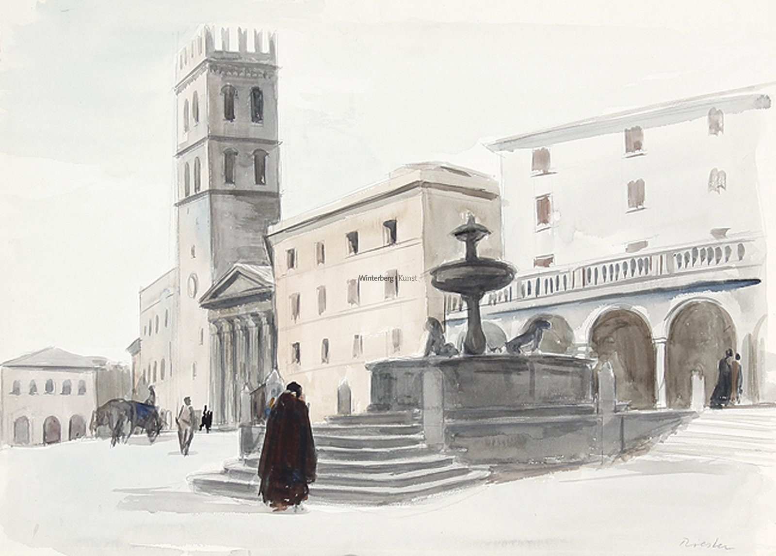Rudolf Riester | Assisi - Assisi la Rocca - Assisi Piazza del Comune ...