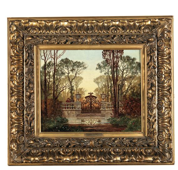Ferdinand Knab | At the Castle grounds (1885) | MutualArt