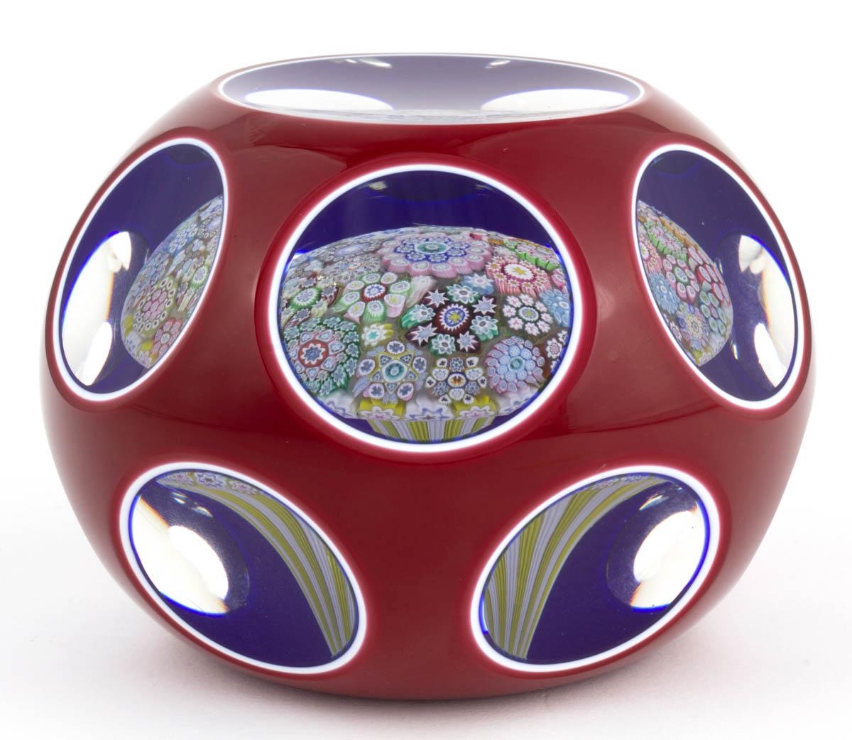 Peter Mcdougall | TRIPLE-OVERLAY CLOSE-PACK MUSHROOM MILLEFIORI STUDIO ...