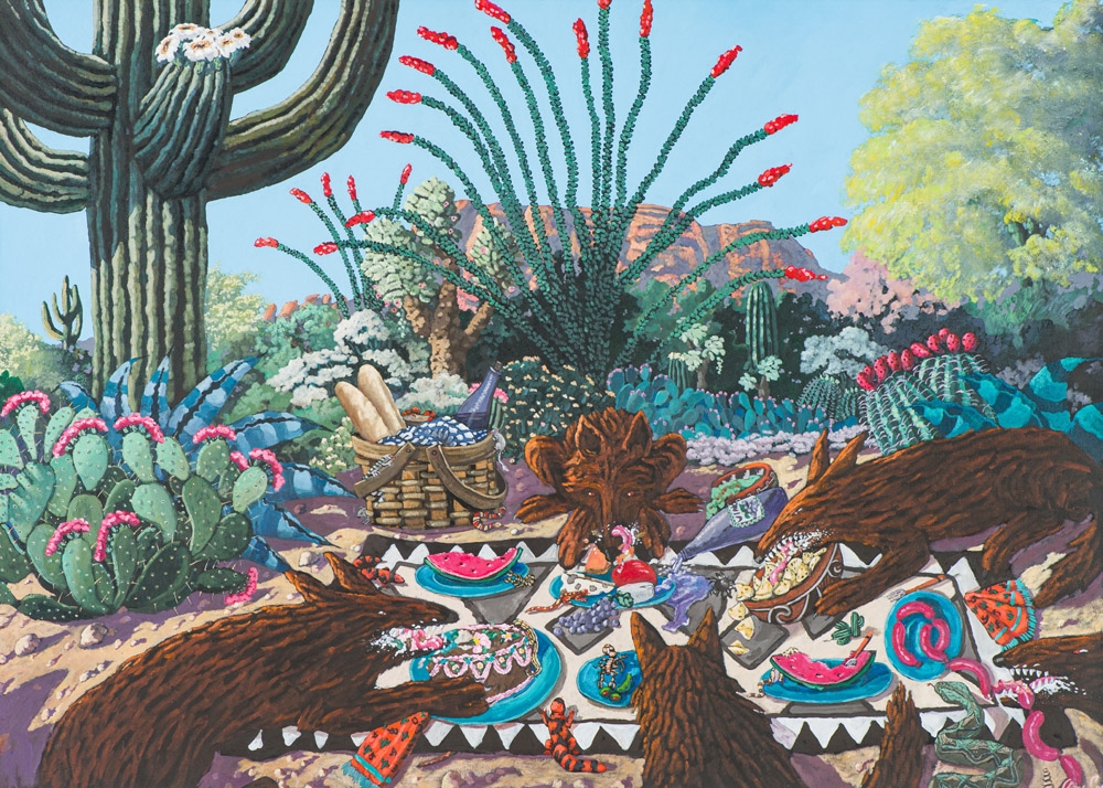 Anne Coe | Today's the day the Coyotes have their picnic | MutualArt