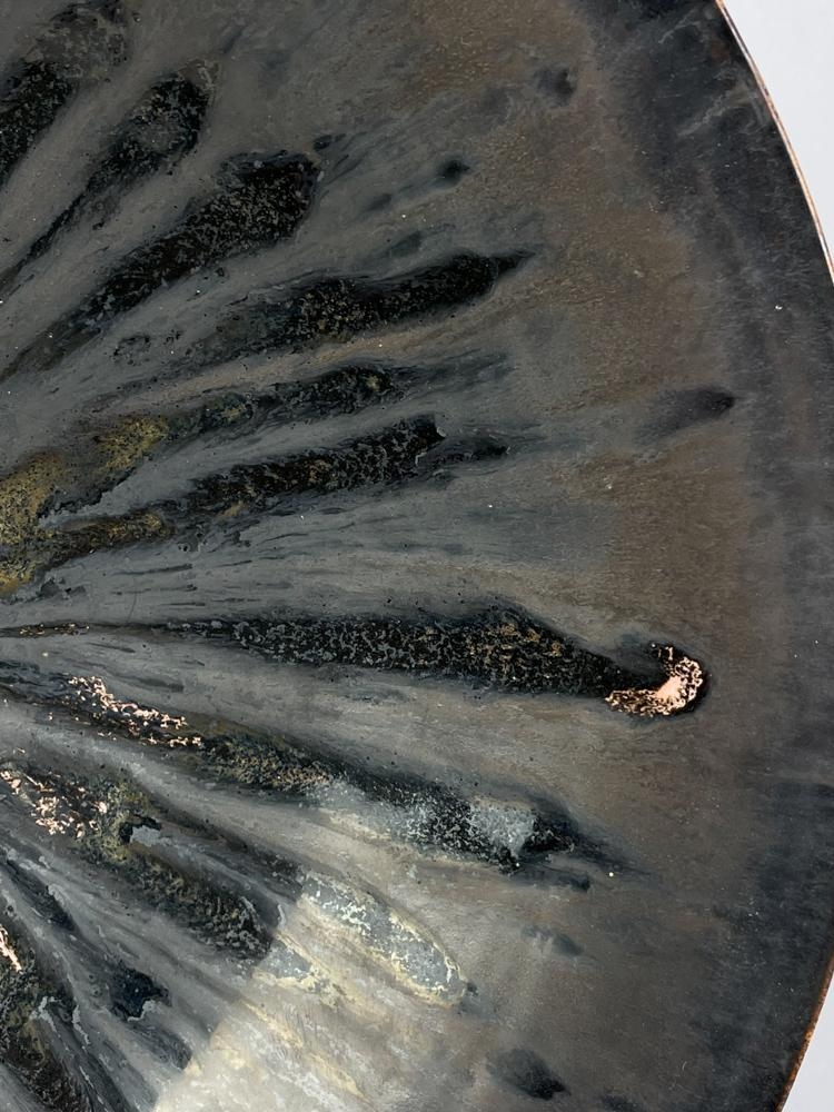 Abdo Nagi | a large stoneware bowl covered in metallic bronze glaze ...