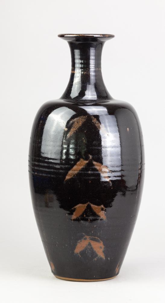 David Frith | a large stoneware lamp base covered in tenmoku glaze with ...