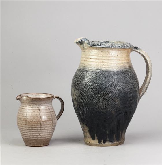 Alex McErlain | a large salt glaze jug with incised decoration | MutualArt